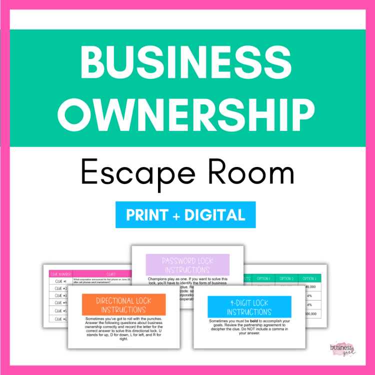 6 Business Ownership Activities for Your High School Business Class ...