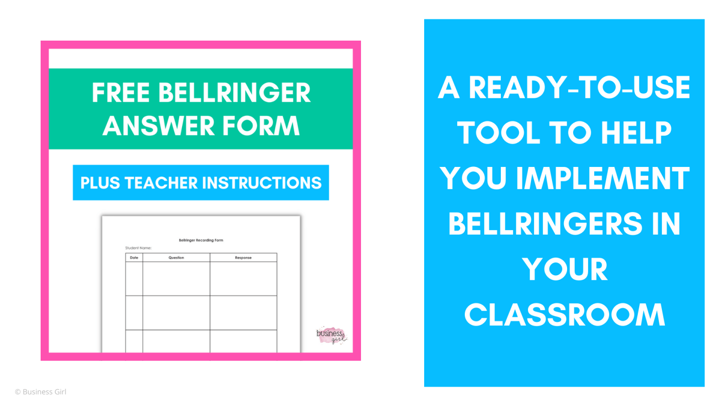 Start Strong with Bellringers: The Ultimate Classroom Management Tool ...
