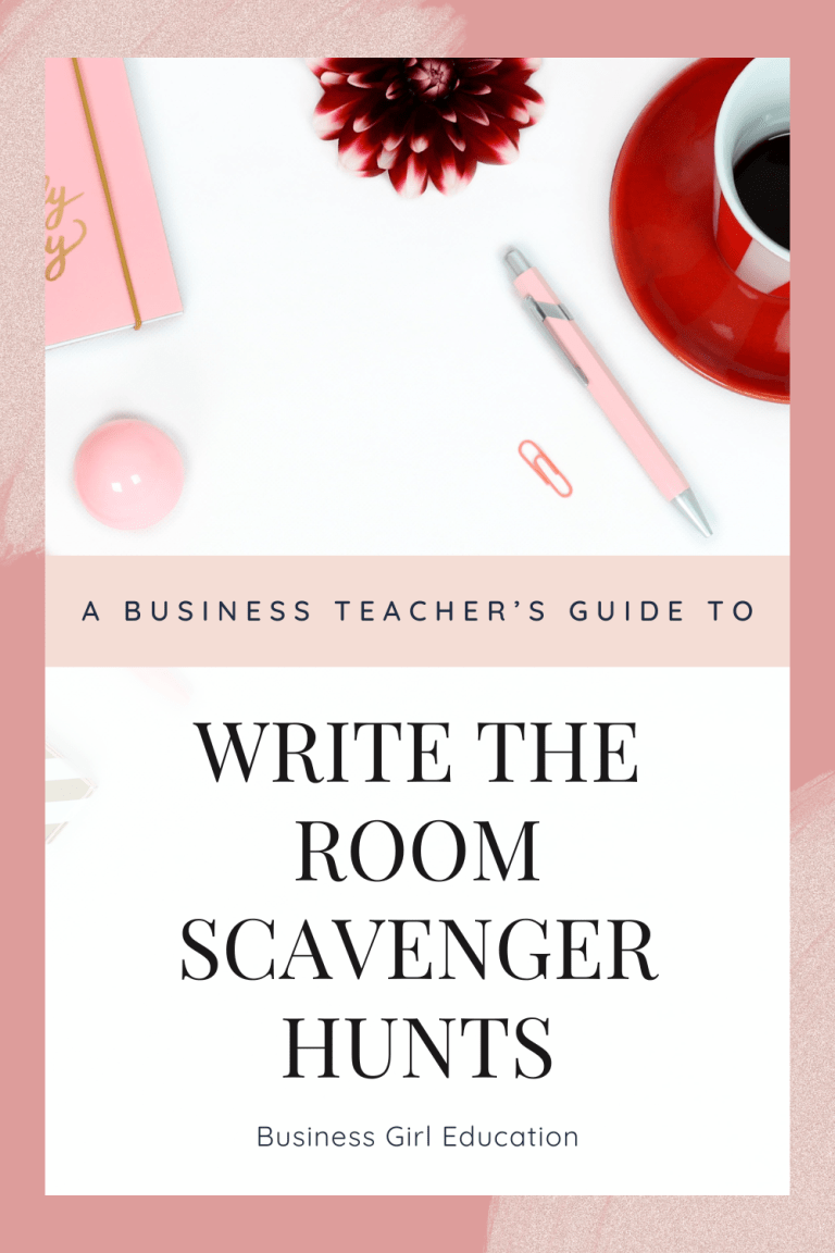 The Business Teacher’s Guide to Write the Room Scavenger Hunts ...