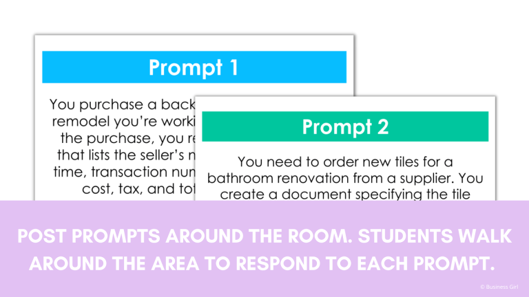 The Business Teacher’s Guide to Write the Room Scavenger Hunts ...
