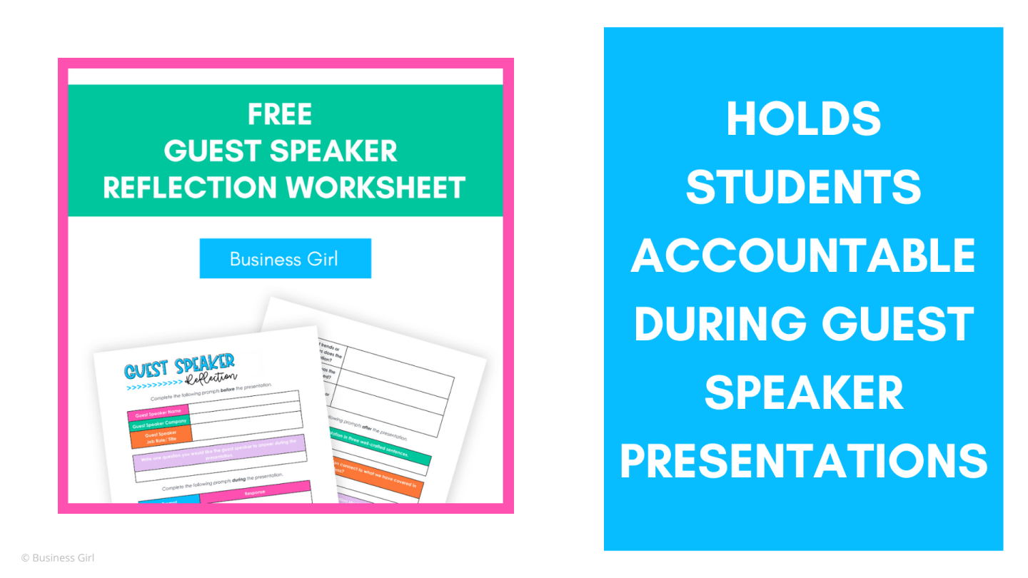Why You Need Guest Speakers in Your High School Business Classroom ...